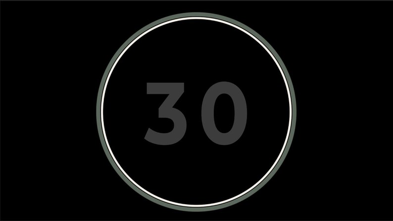 30 Second Timer for Video and Streaming Projects | Creamy Colors | With ...