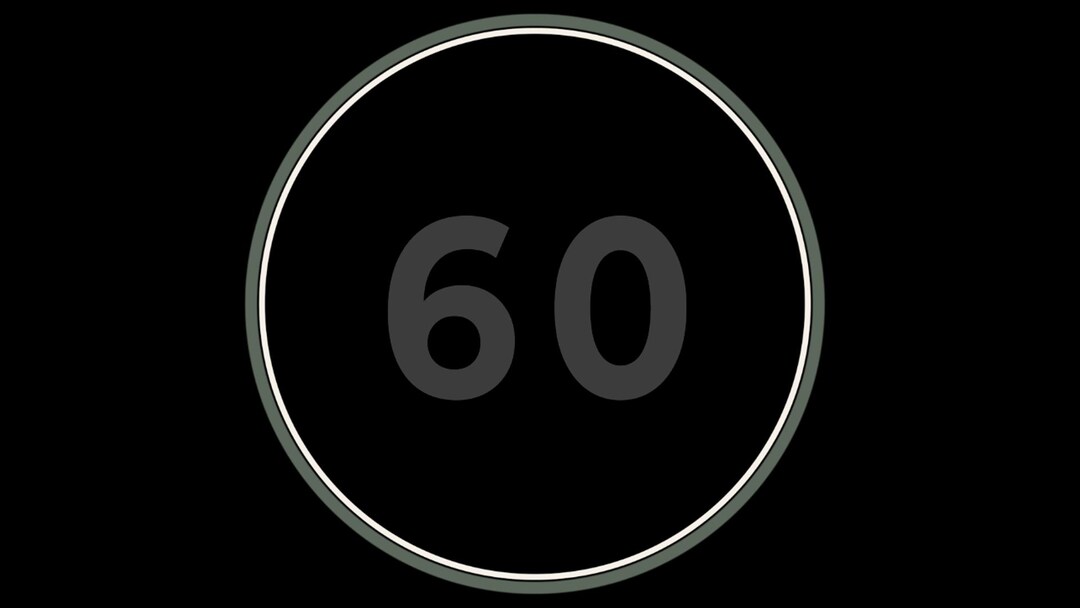 60 Second Timer for Video and Streaming Projects | Creamy Colors | With ...