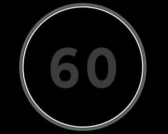 60 Second Timer for Video and Streaming Projects | Creamy Colors | With ...