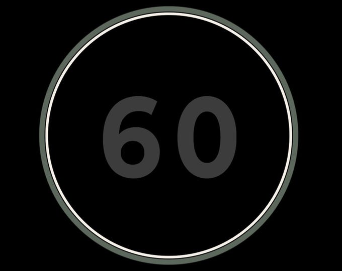 60 Second Timer for Video and Streaming Projects | Creamy Colors | With ...