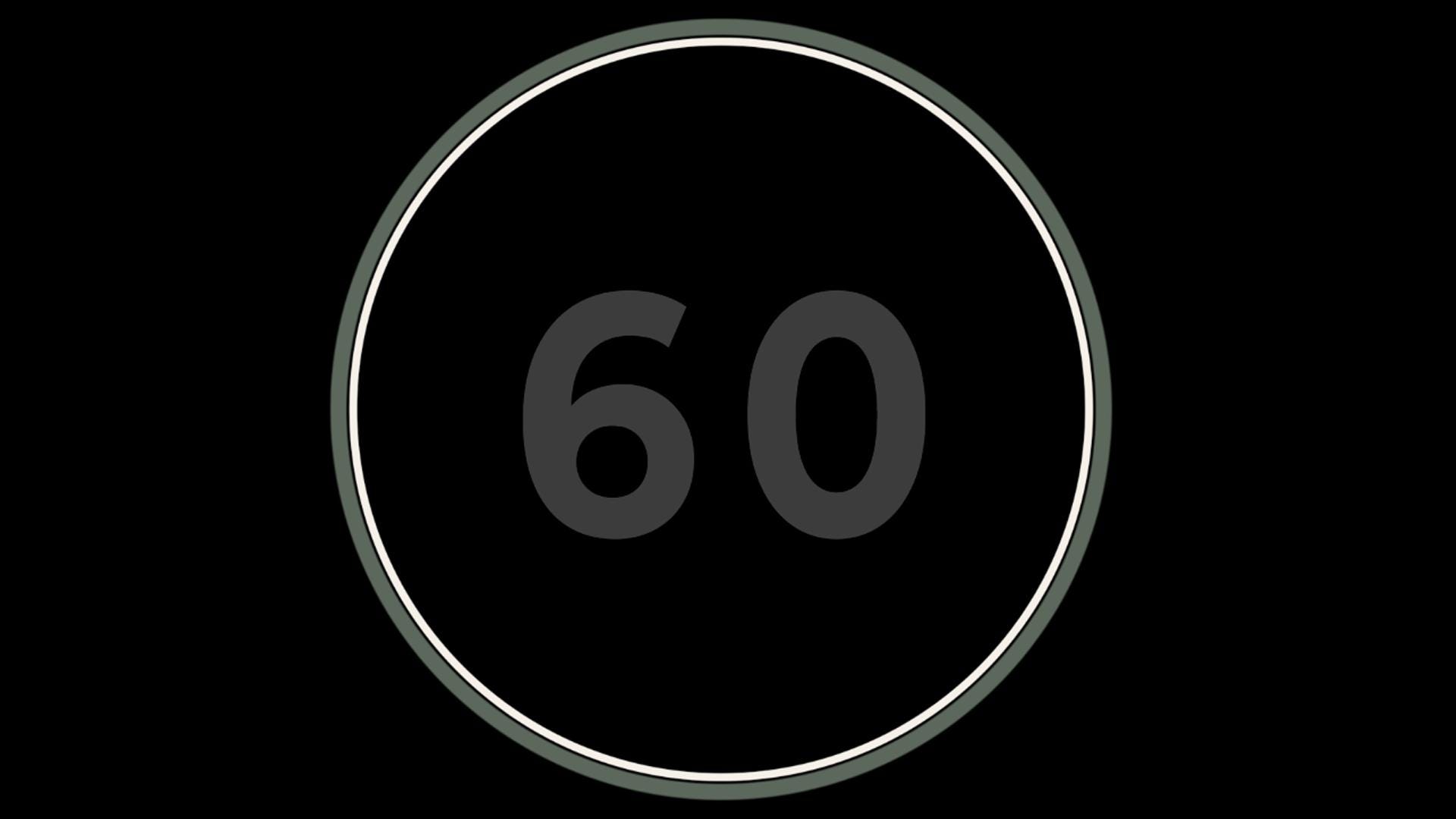 60 Second Timer for Video and Streaming Projects | Creamy Colors | With ...