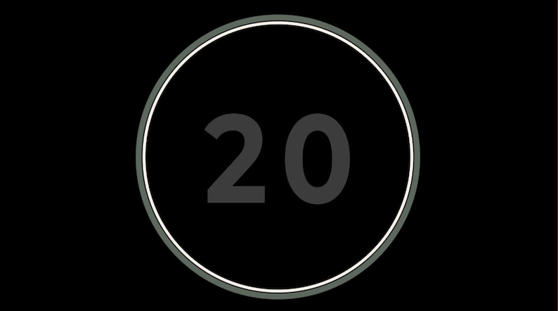 20 Second Timer for Video and Streaming Projects | Creamy Colors | With ...