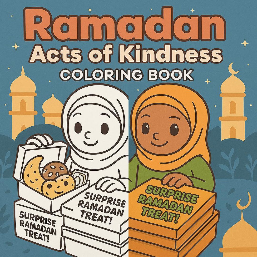 Ramadan Acts of Kindness Coloring Book for Kids – Islamic Activities ...