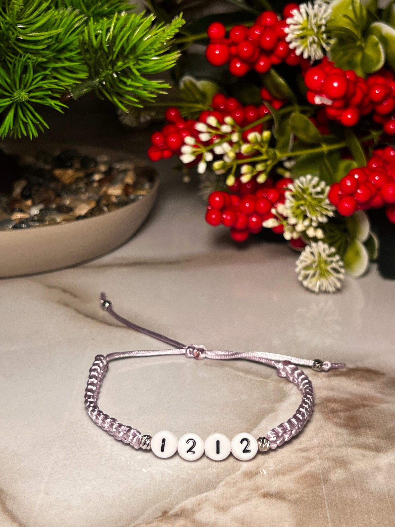 Handmade Personalized Bracelet, Custom Number Beaded Bracelet ...