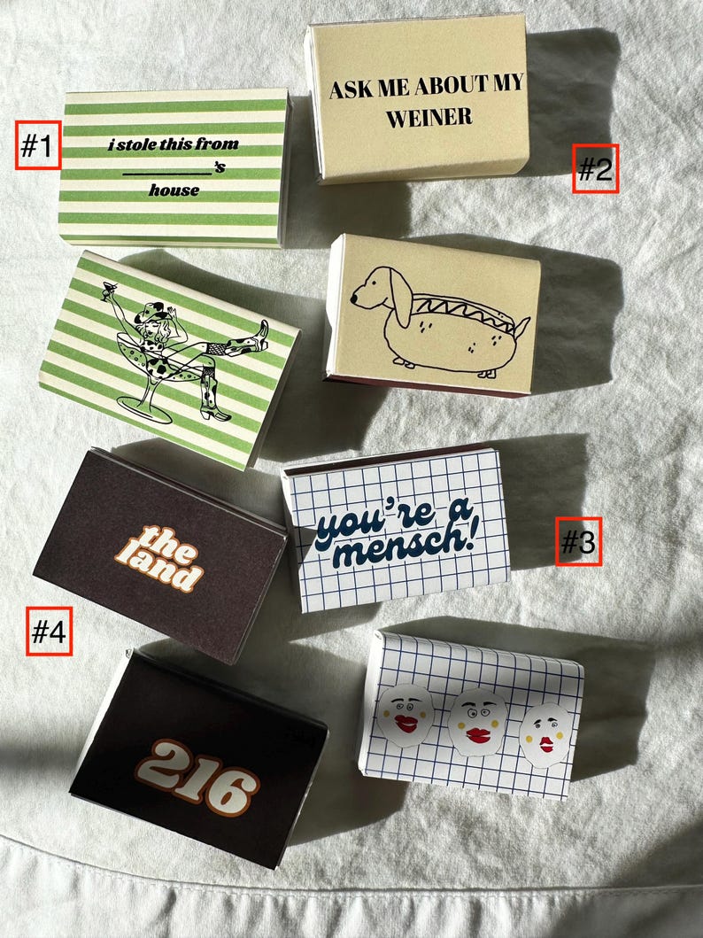 Aesthetic Matchboxes Quirky, Cute, and Giftable - Etsy