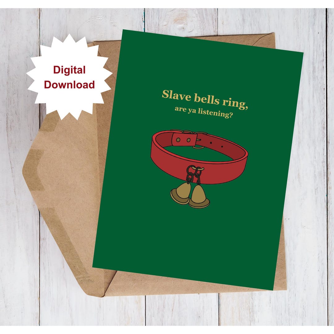 Kinky BDSM Christmas Card | Instant Digital Download Printable | Slave ...