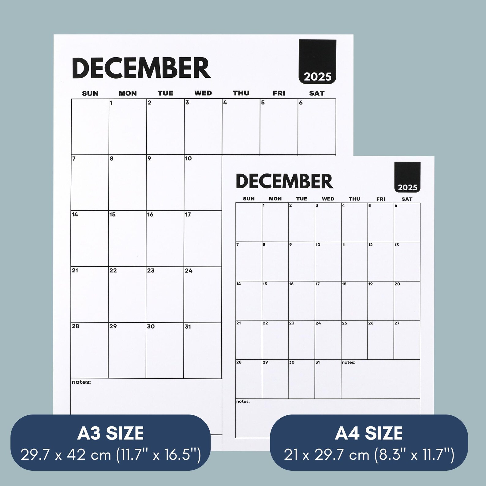 2025 Planner Set, 2025 Calendar, 2025 Desk Size Planner, 2025 Planner ...