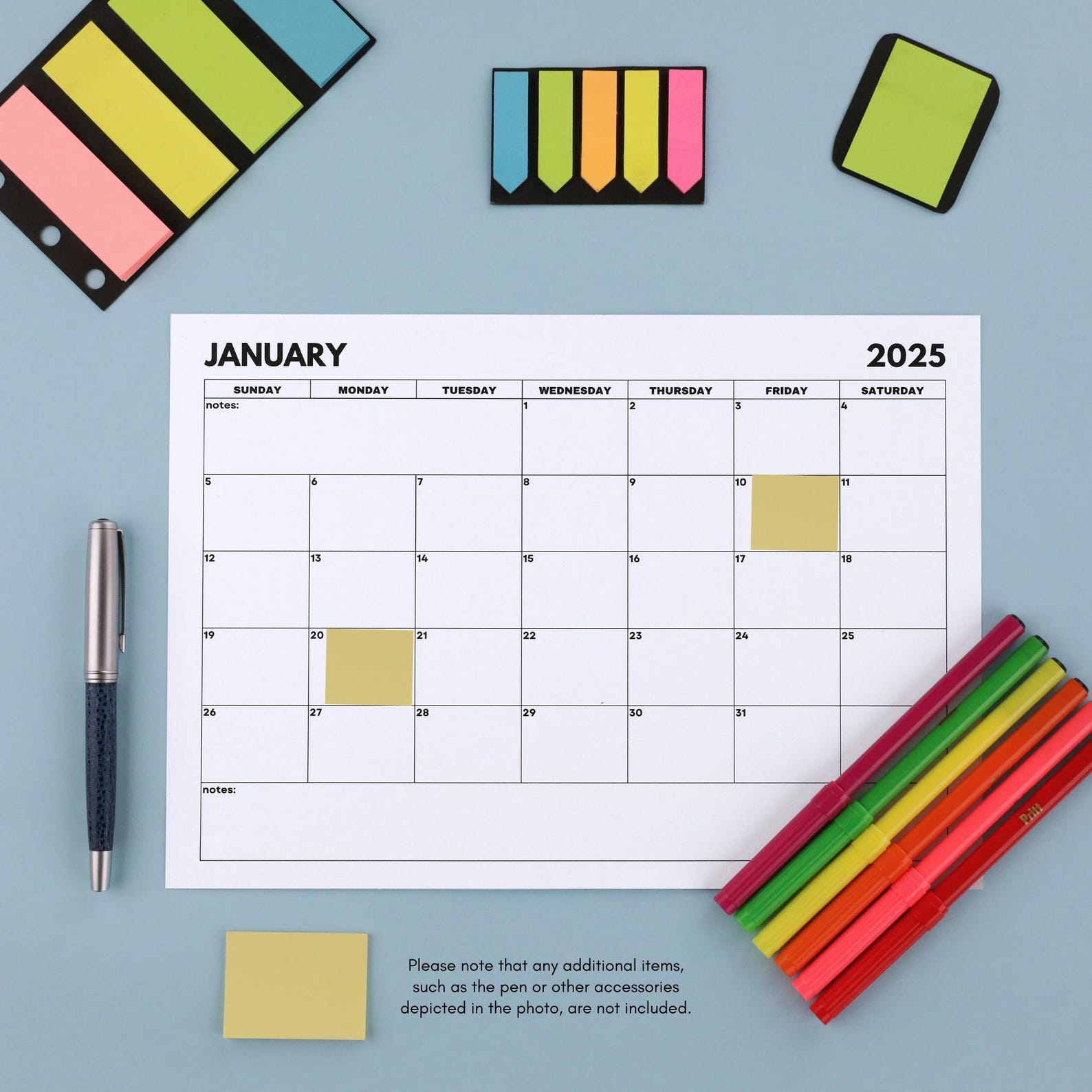 2025 Planner Set, 2025 Calendar, 2025 Desk Size Planner, 2025 Planner ...