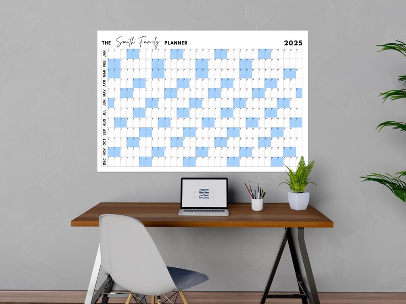 Personalized 2025 Calendar – Choose Your Custom Header Text for a ...