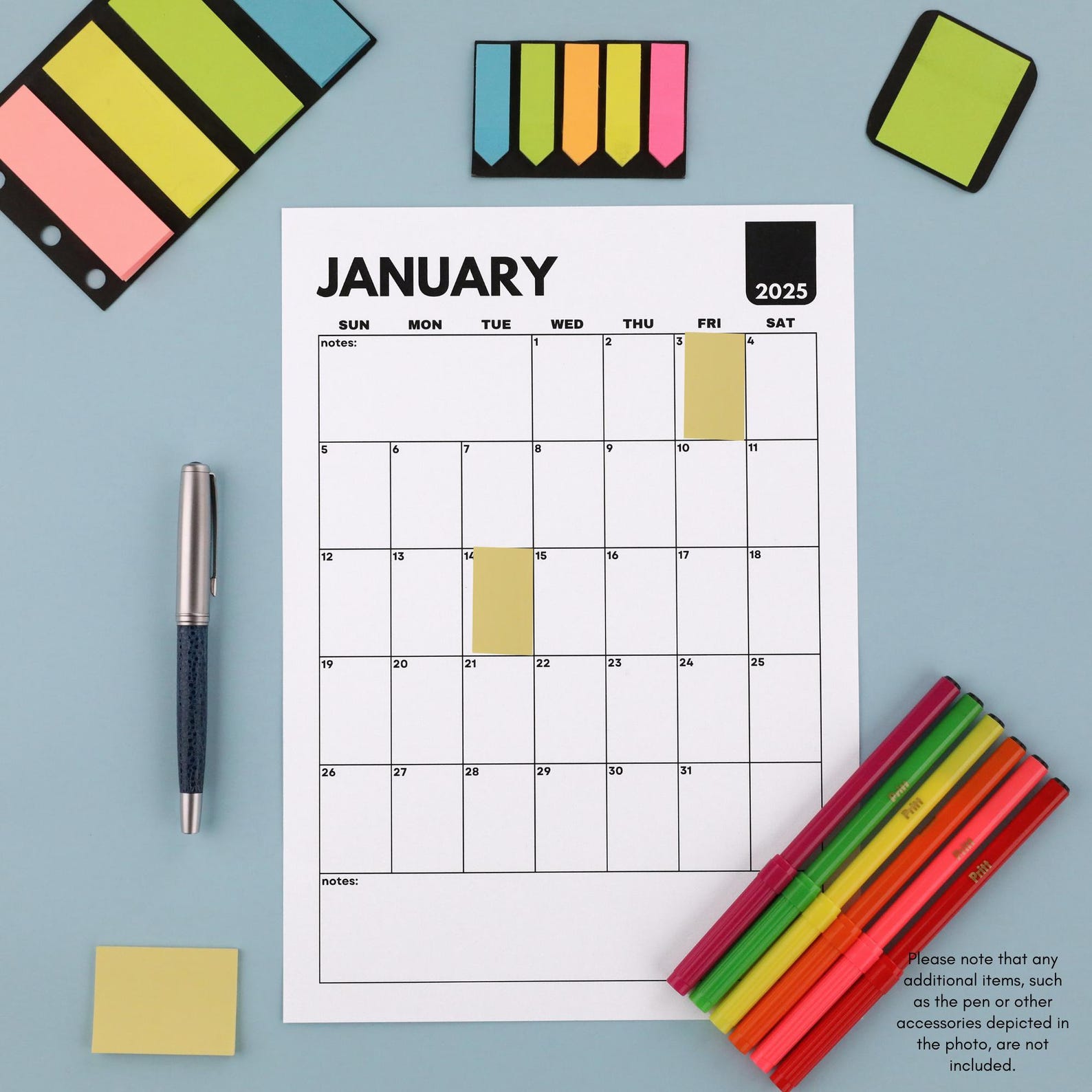 2025 Planner Set, 2025 Calendar, 2025 Desk Size Planner, 2025 Planner ...