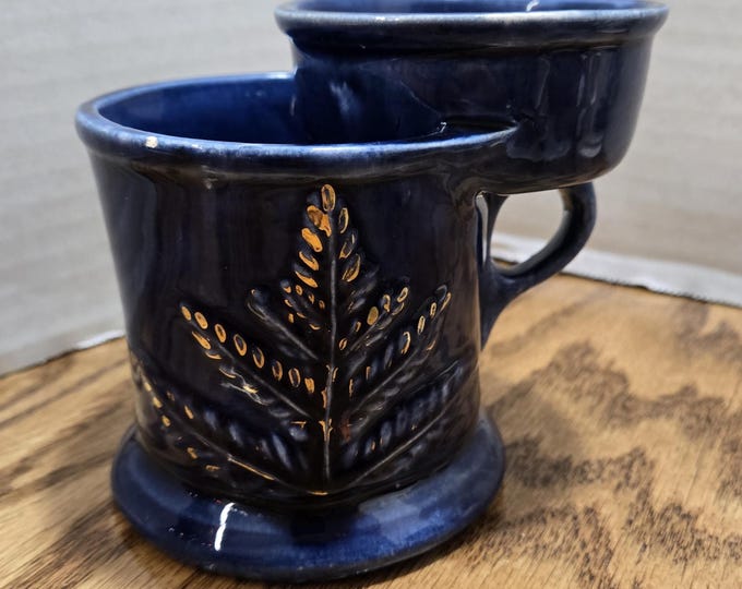 Blue Ceramic Shaving Scuttle - Etsy