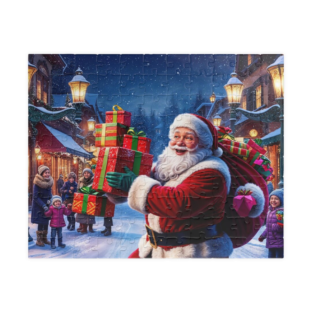 Christmas Cheer Puzzle: Help Santa Deliver Joy With Every Piece! - Etsy