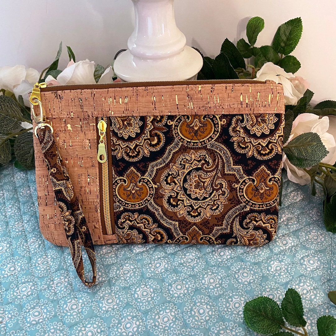 Cork Baroque Design Clutch Purse - Etsy