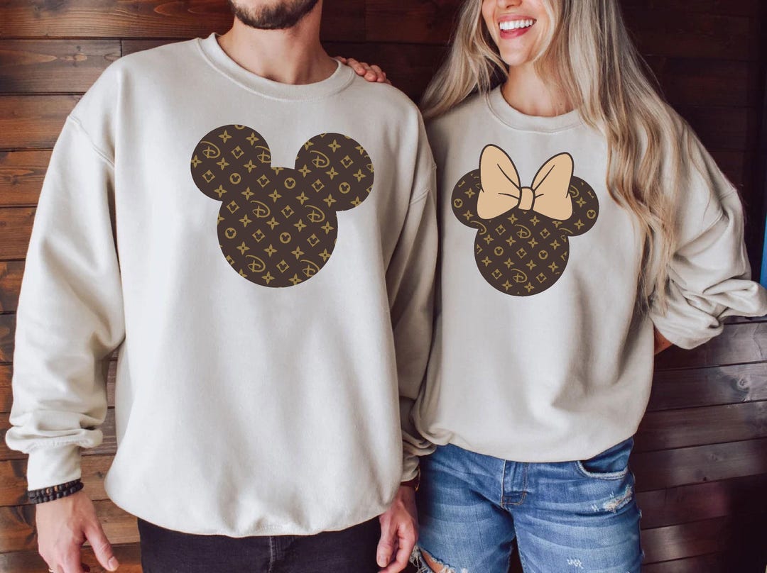 Disney Designer Sweatshirt,matching Disney Shirt,disney Mickey Minnie ...