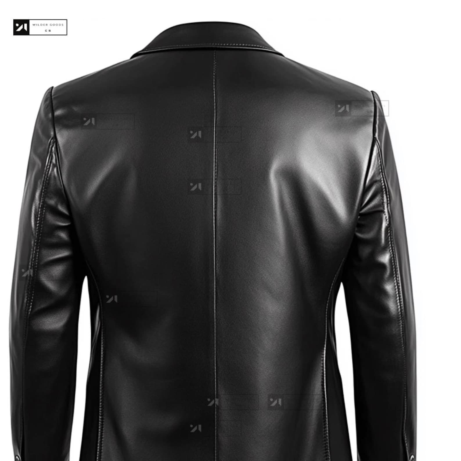 Regular Fit Lambskin Black Leather Blazer- Personalized Leather Blazer- Handmade Leather Formal ...