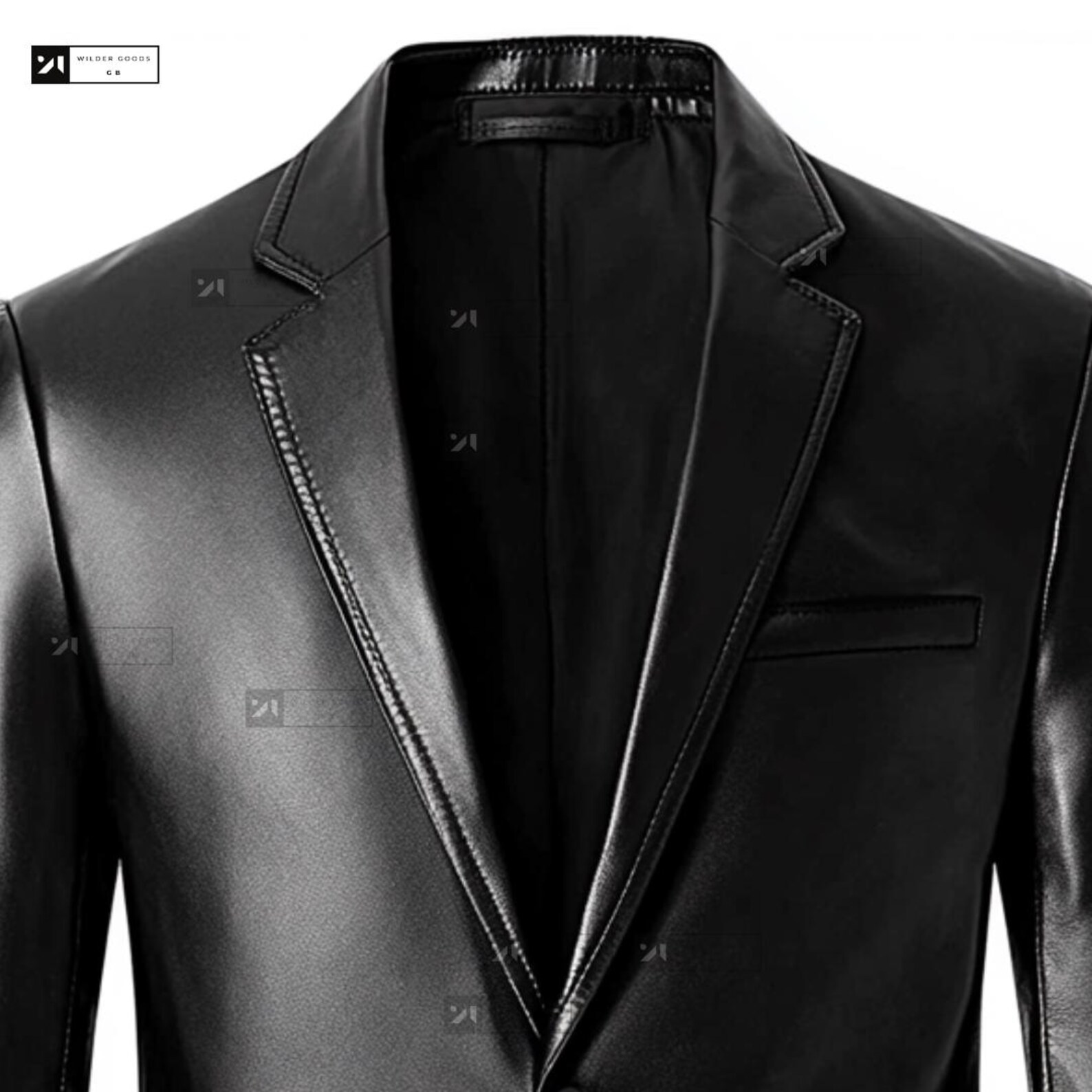 Regular Fit Lambskin Black Leather Blazer- Personalized Leather Blazer- Handmade Leather Formal ...