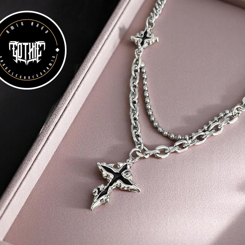 Cool Cross Necklace - Etsy