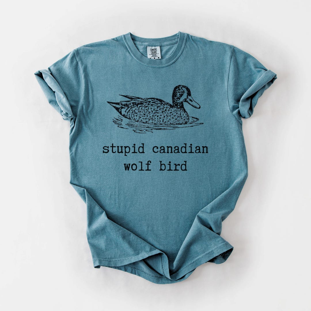 Stupid Canadian Wolf Bird Shirt | Hockey Romance LGBT Fan Gift | Heated ...