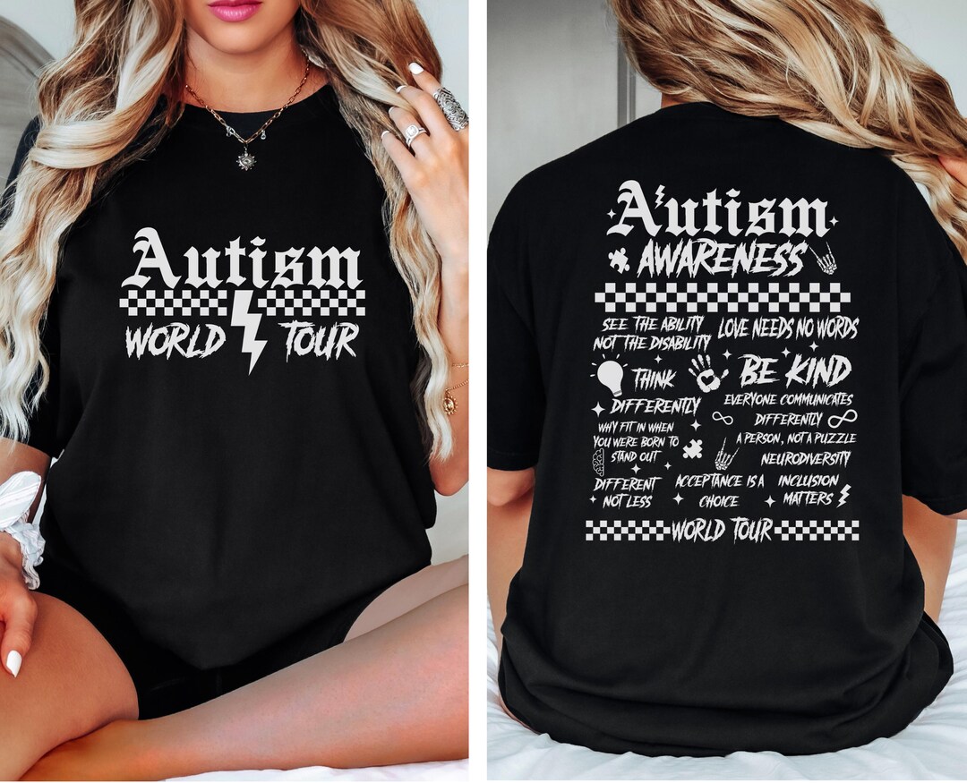 Comfort Colors® Autism World Tour ,autism Awareness Month Gift ...