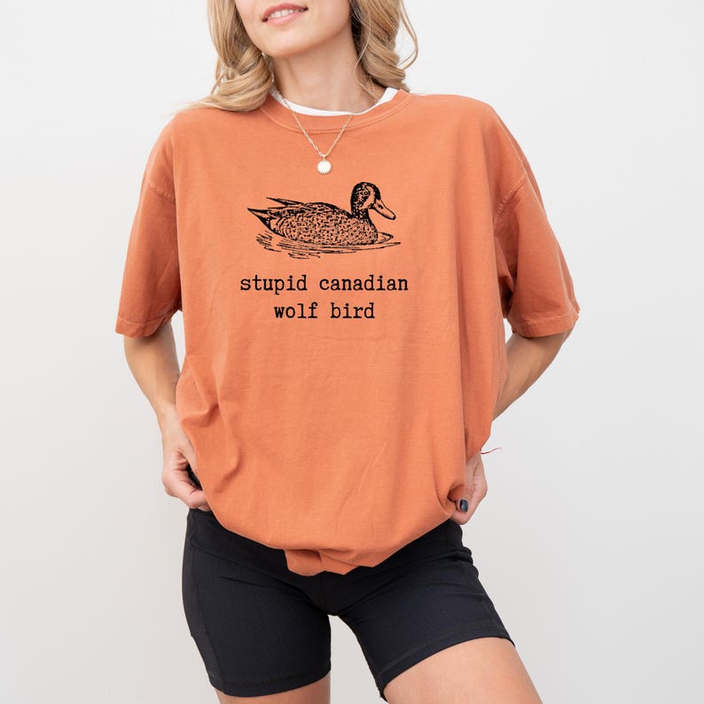 Stupid Canadian Wolf Bird Shirt | Hockey Romance LGBT Fan Gift | Heated ...