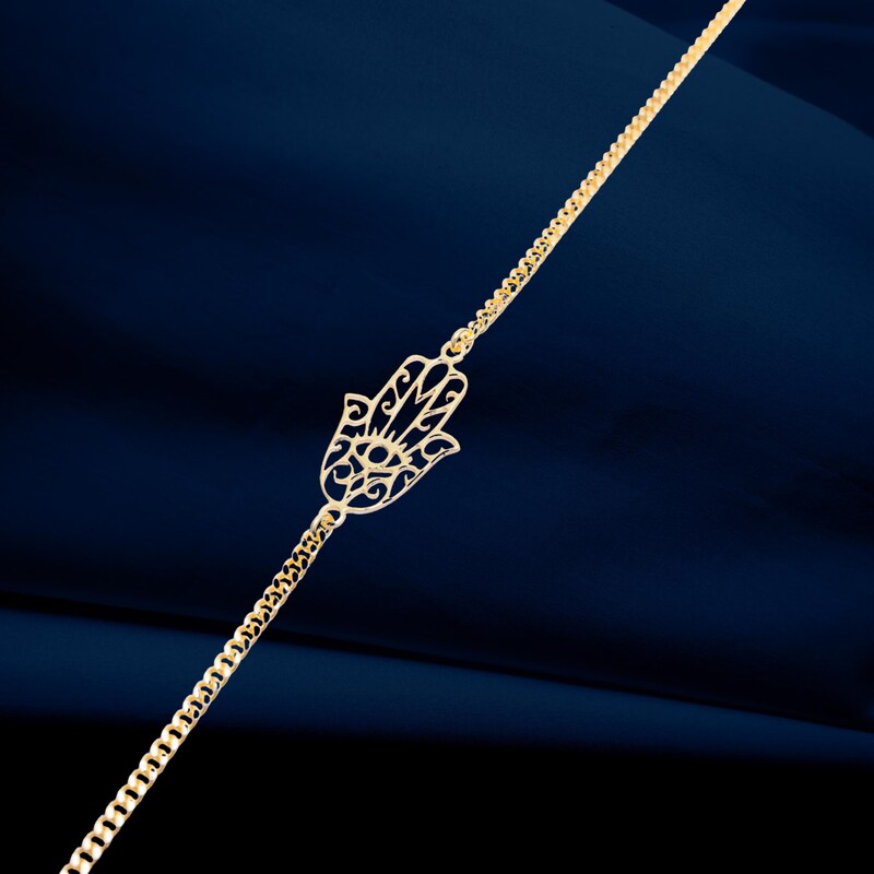 Gold Hamsa Bracelet - Etsy