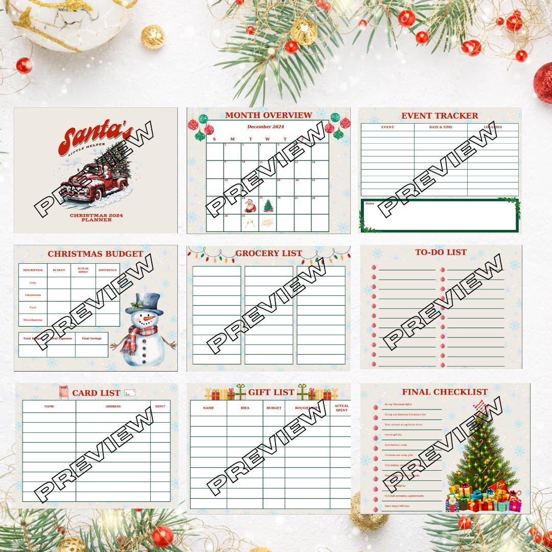 Effortless Holiday Planner With Printable Checklists for Stress-free ...