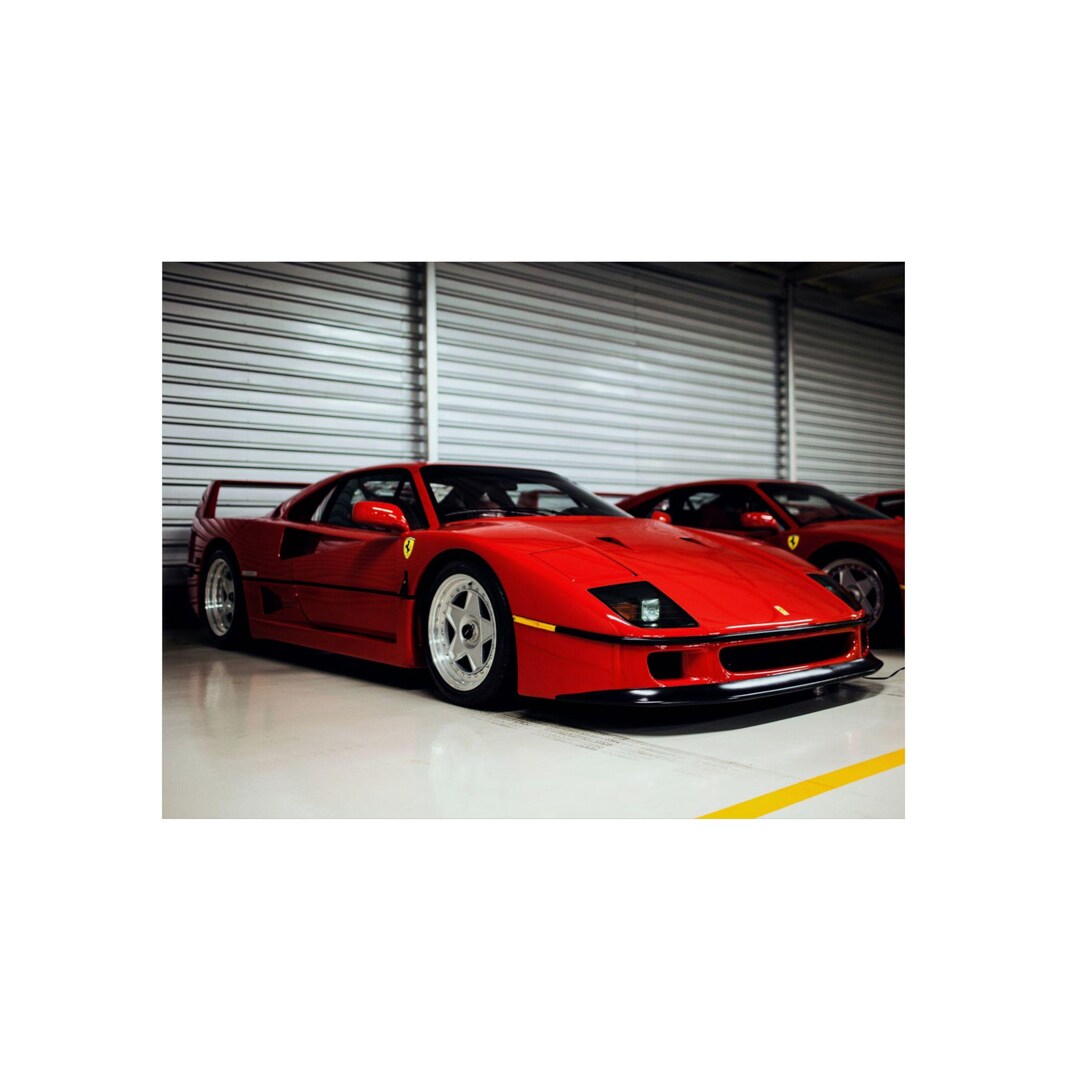 Ferrari F40 Iconic Supercar Car Premium Aluminum Composite Panel Wall ...