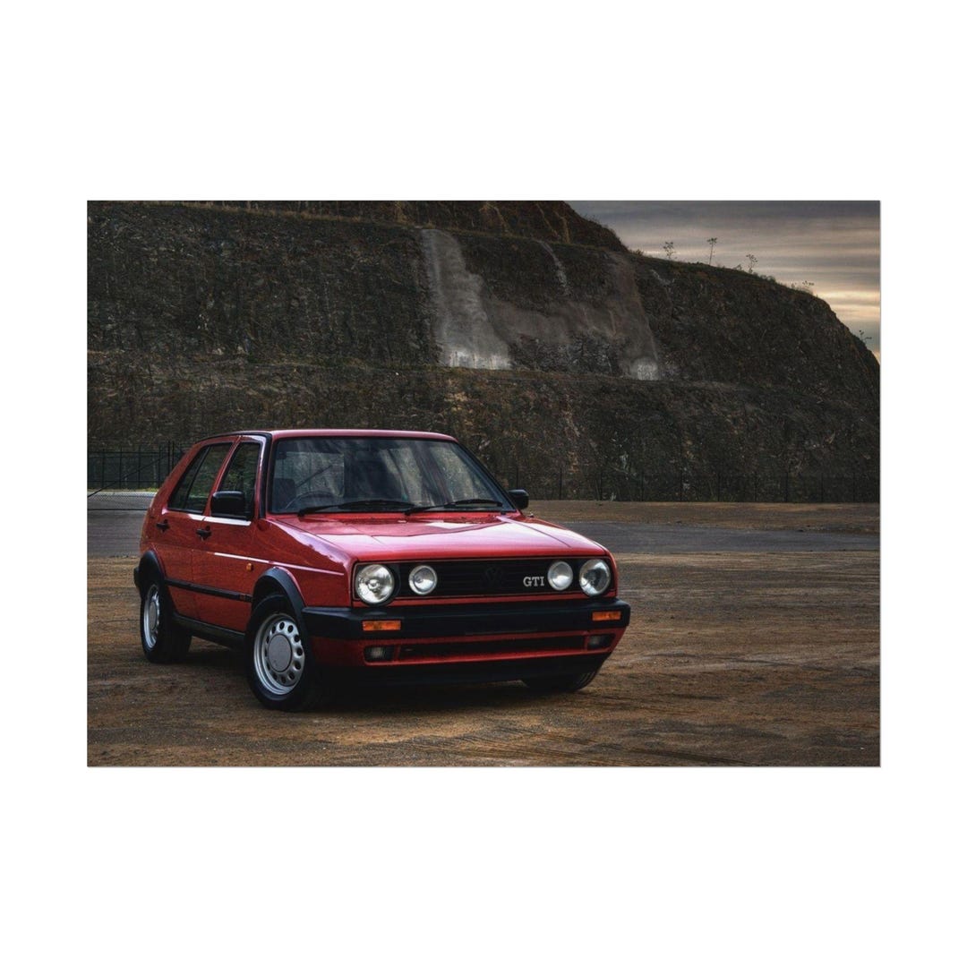VW Wall Art Volkswagen MK2 Golf 2 GTI Original OEM Car Theme Poster ...