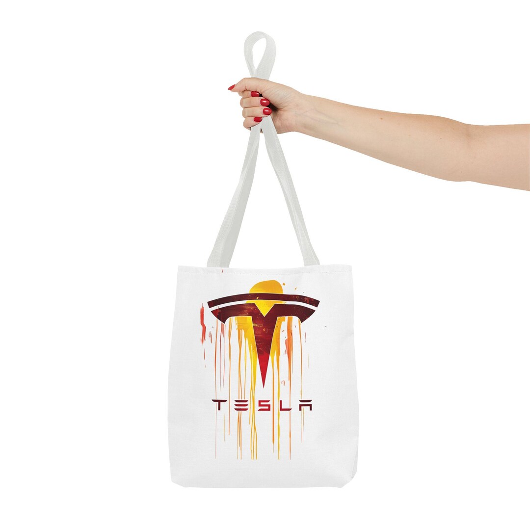 Tesla Fan Art Tote Bag Unique Unisex Design Gift for Car Lovers, Eco ...