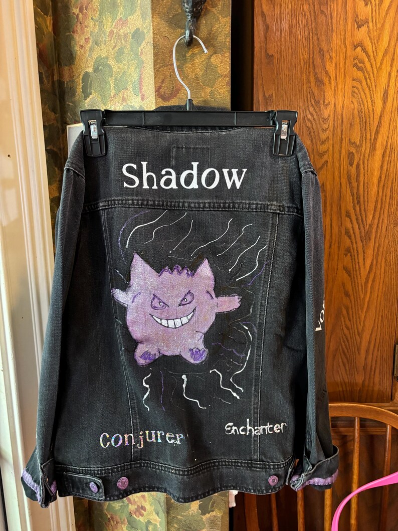 Gengar Pokémon Denim Jacket - Etsy