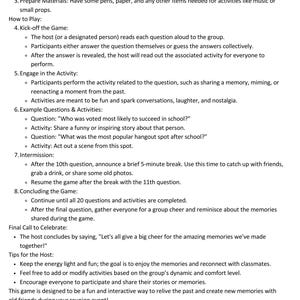 20fun Class Reunion Games | Ready-to-print | Class Trivia Game ...