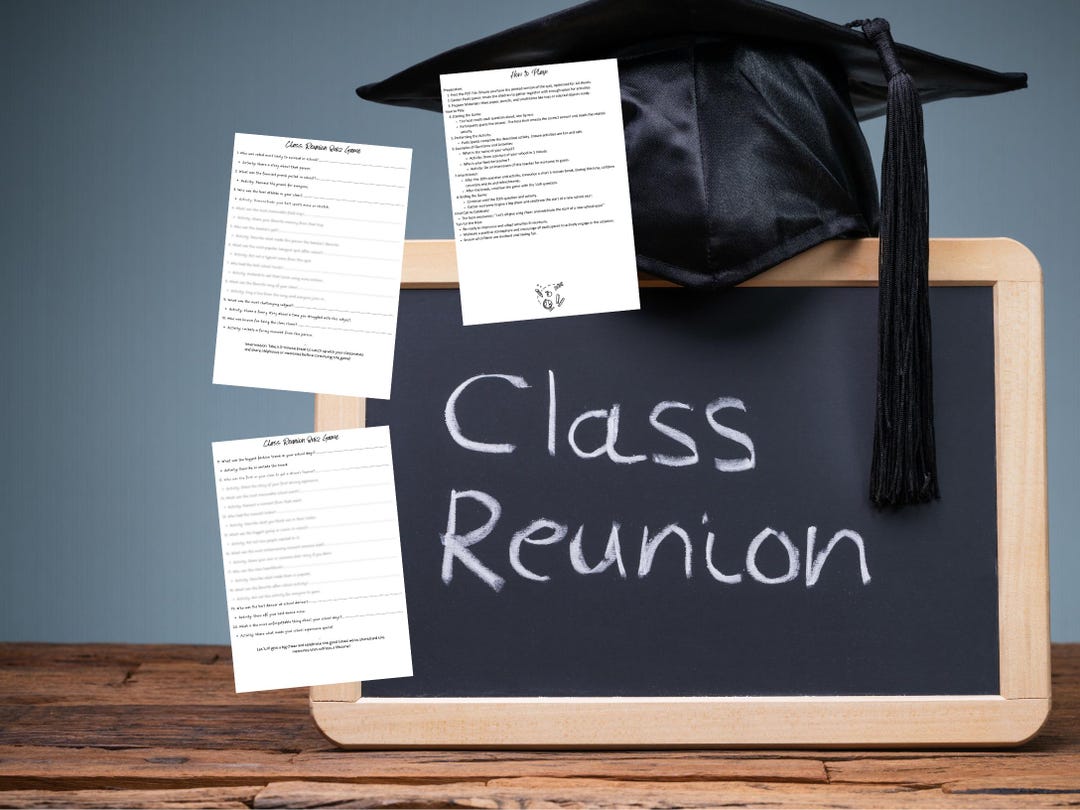 20fun Class Reunion Games | Ready-to-print | Class Trivia Game ...
