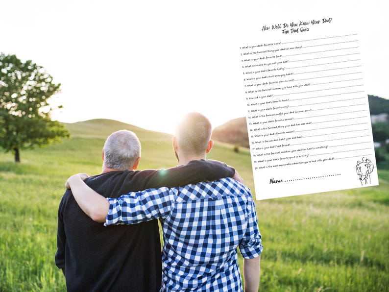 How Well Do You Know Your Dad? | Fun and Printable Dad Trivia Quiz Game ...