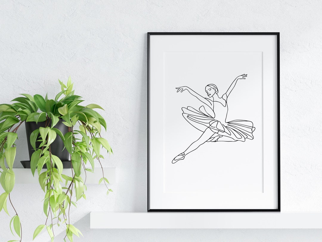 Ballet Dancer Print, Ballerina Wall Decor, Ballerina Artwork, Dancer ...