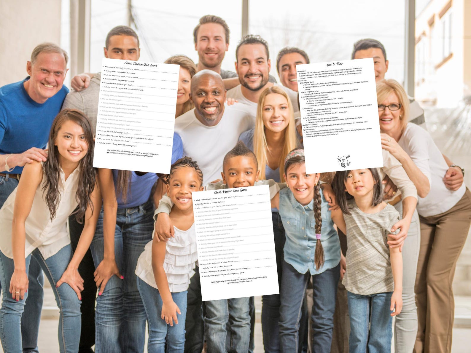 20fun Class Reunion Games | Ready-to-print | Class Trivia Game ...