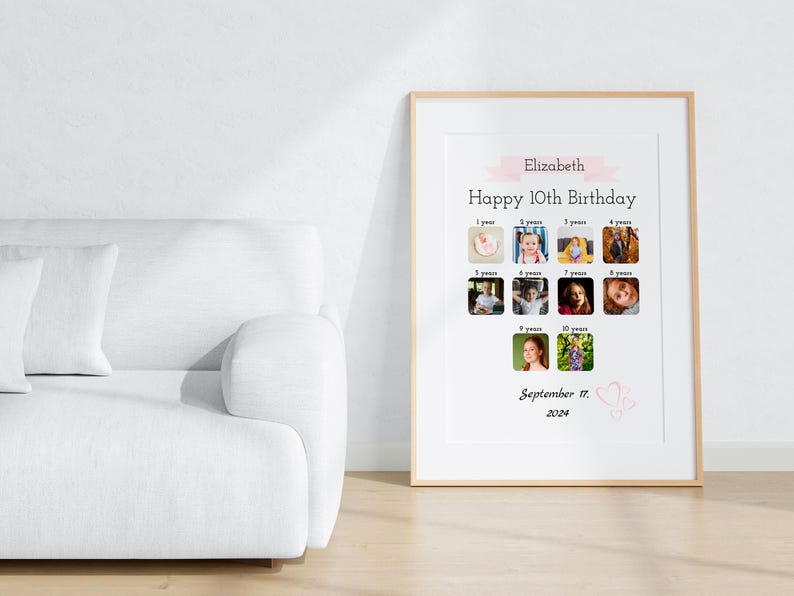 11th Birthday Photo Collage: Personalized Keepsake (digital Download ...