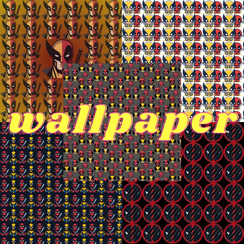 Deadpool Digital Paper, Scrapbook Papers, Wallpaper, Deadpool Movie ...