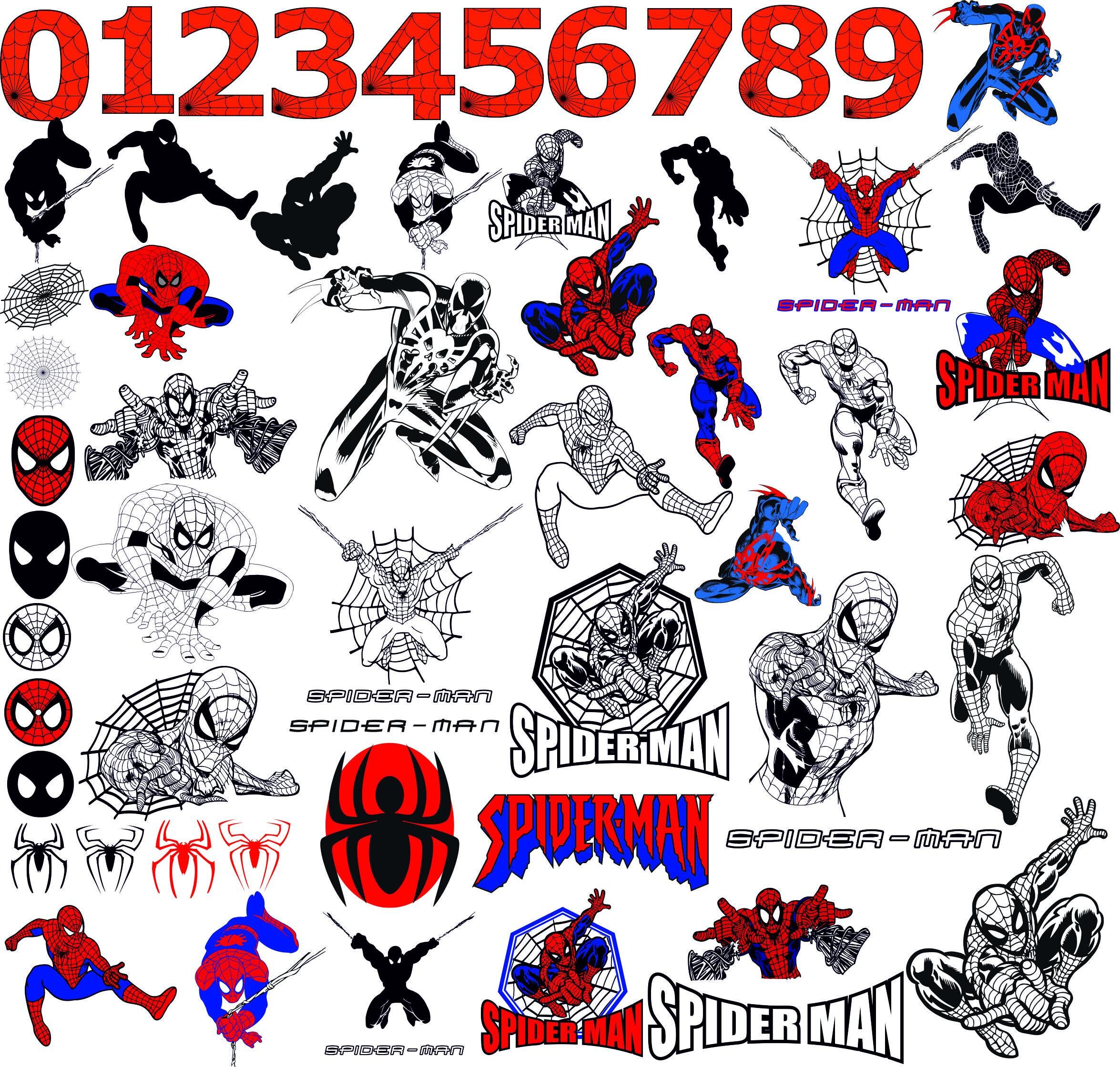 Spider-man Svg Bundle, Spiderman SVG, Spiderman Png Files, Spider Man ...