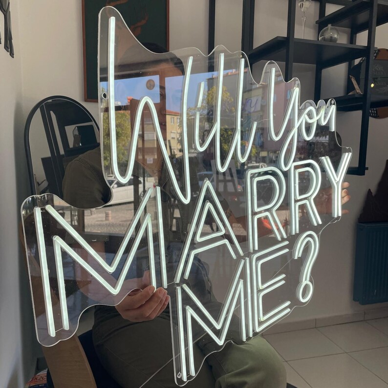 Will You Marry Me Neon Sign / Custom Wedding Neon Light / Will You ...