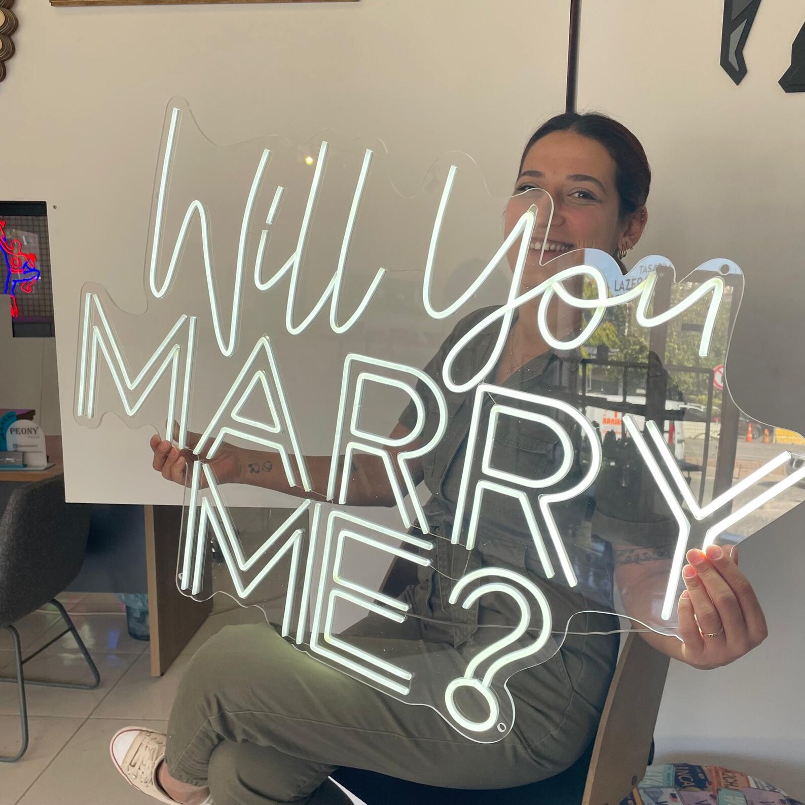 Will You Marry Me Neon Sign / Custom Wedding Neon Light / Will You ...