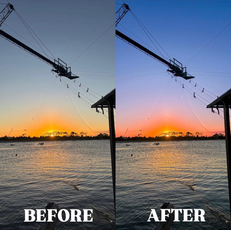 Pink Sunset Lightroom Preset - Etsy