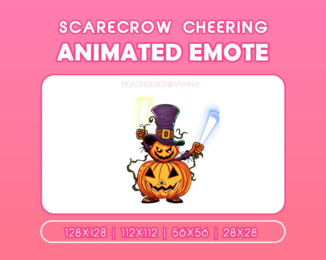 Animated Scarecrow Cheering Emote for Twitch, Youtube and Discord ...