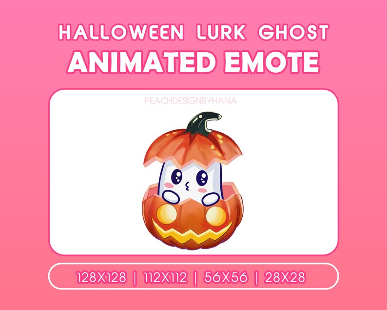 Animated Lurk Ghost Emote for Twitch, Youtube and Discord Lurk Emoji ...