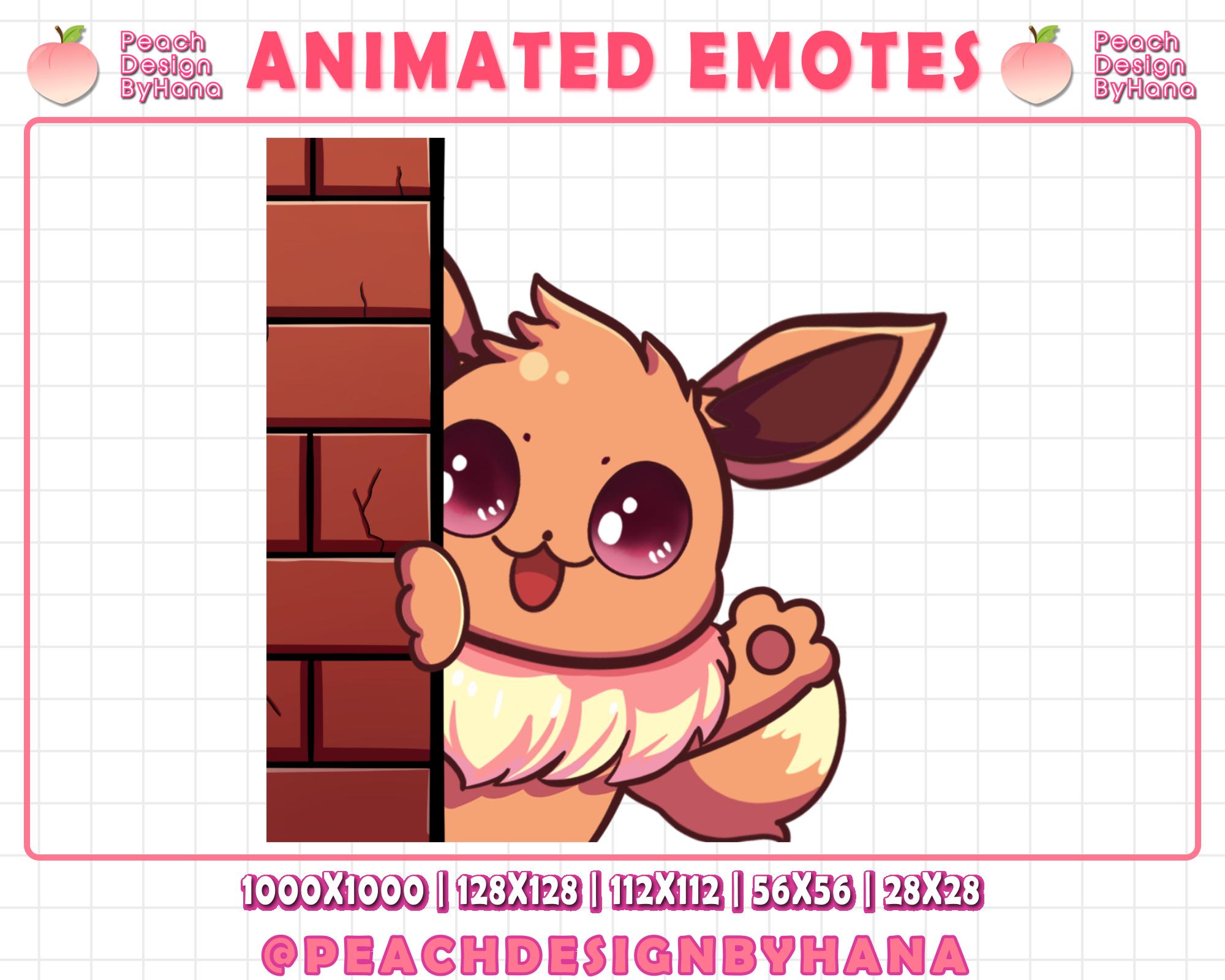 Animated Eevee Lurk Emote for Twitch, Youtube, Discord, Funny Emote ...