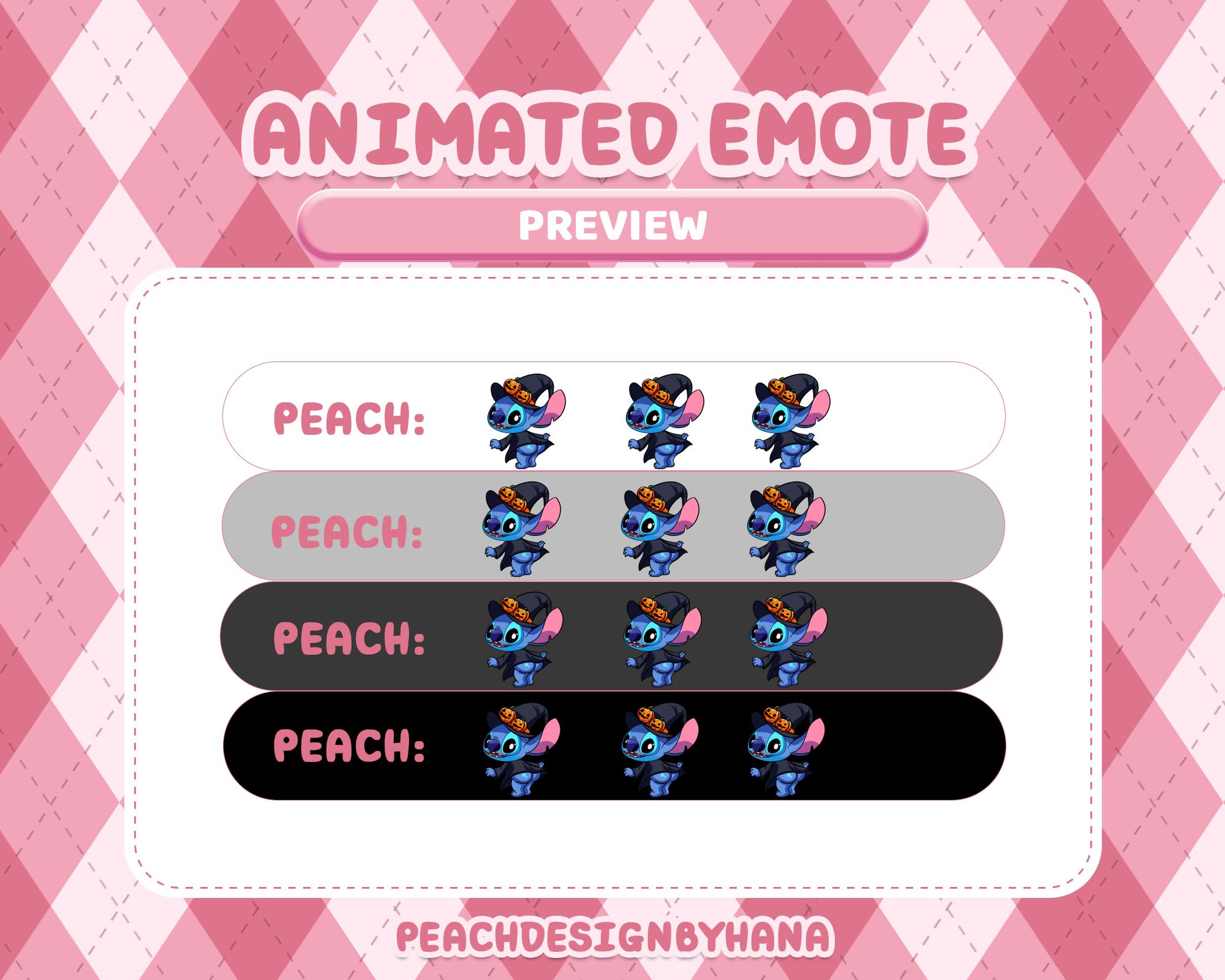 Animated Stitch Booty Shake Emote for Twitch, Youtube, Discord, Funny ...