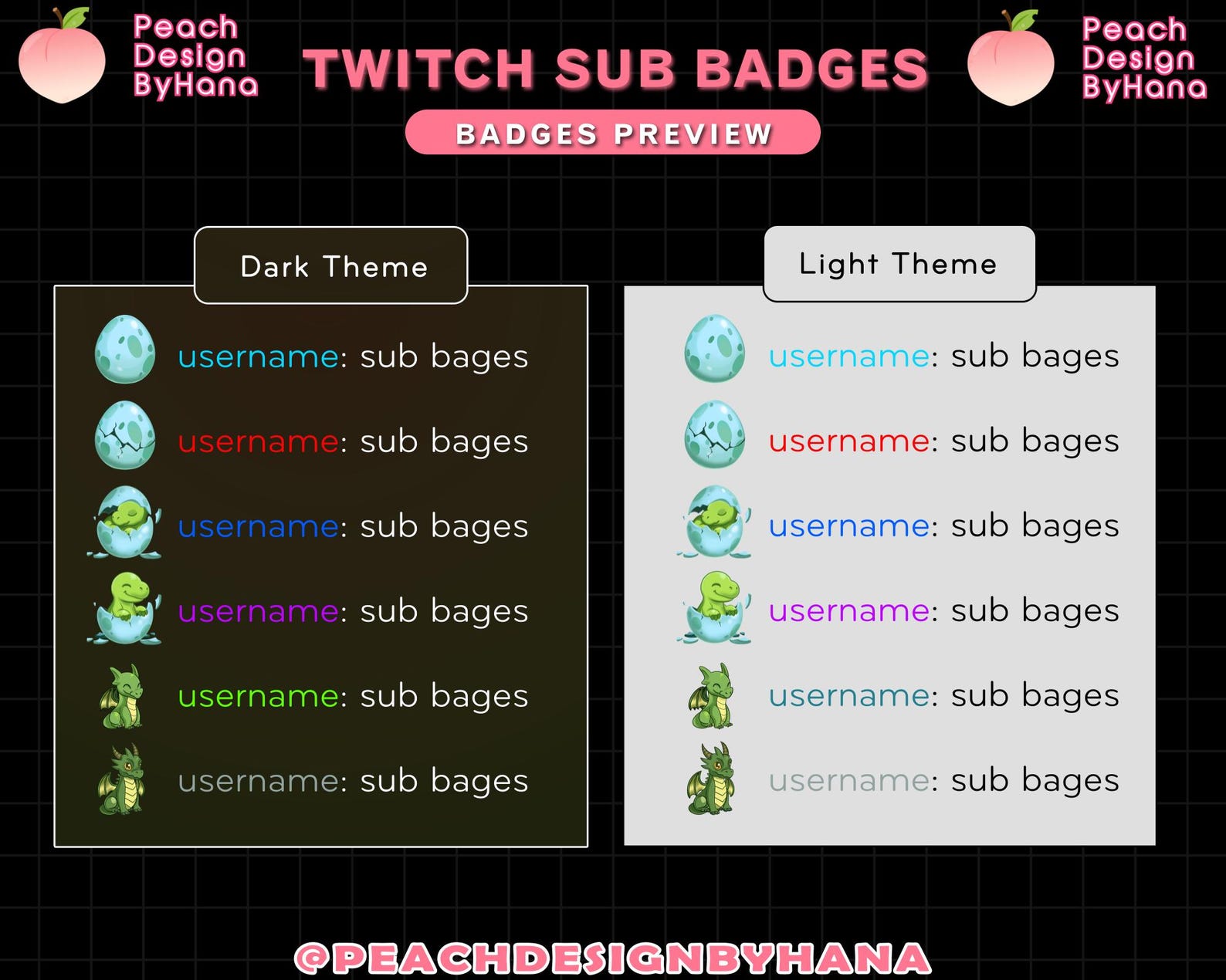 8x Magic Dragon Sub Badges for Twitch, Youtube and Discord - Twitch Sub ...