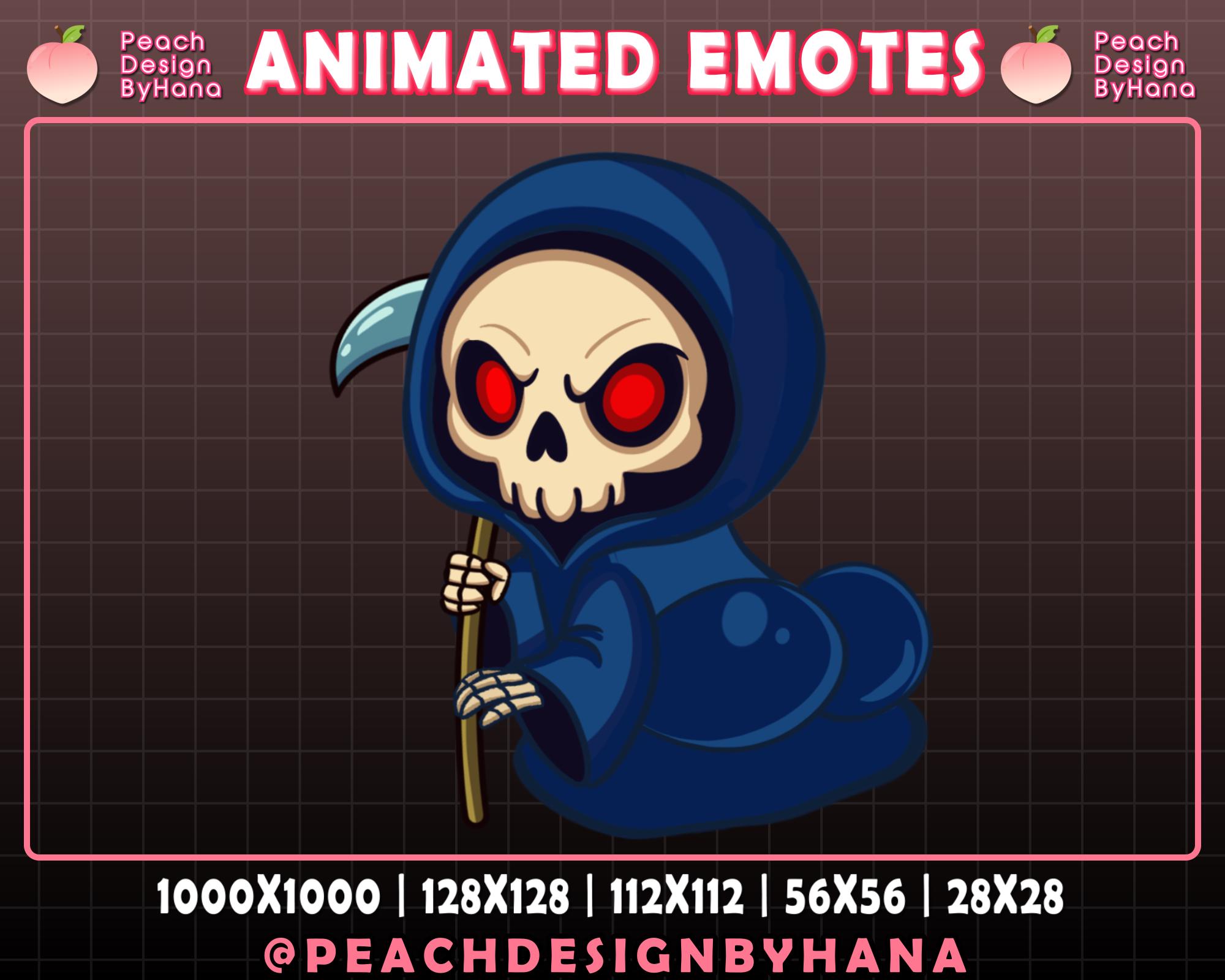 Animated Grim Reaper Twerking Emote for Twitch, Youtube, Discord, Funny ...
