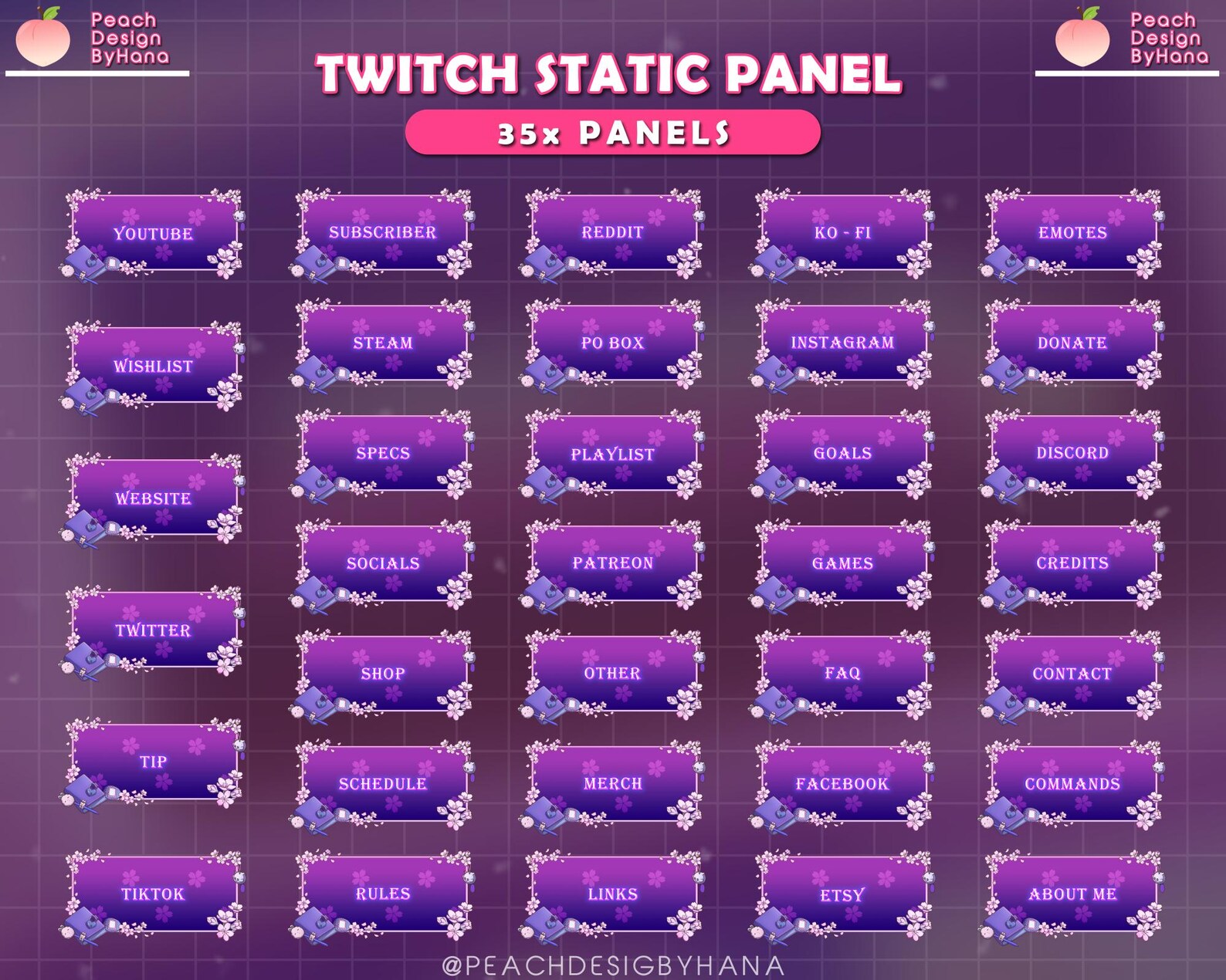 Animated Twitch Sakura Console Overlay - Cherry Blossom Stream Screen ...