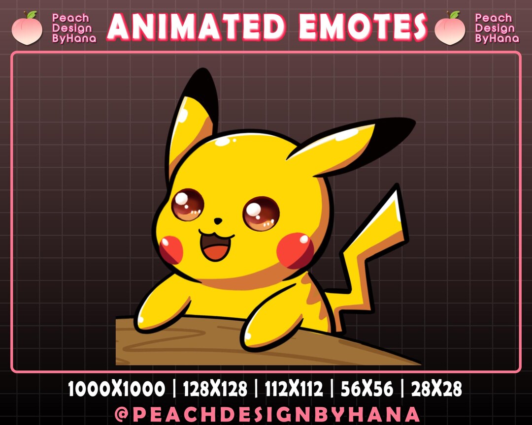 Animated Pikachu Bongo Emote for Twitch, Youtube, Discord, Funny ...