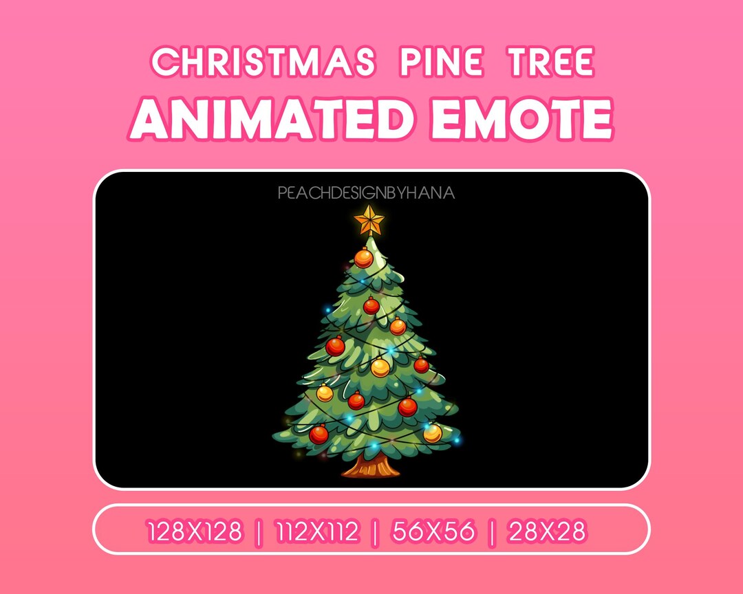 Animated Christmas Pine Tree Emote for Twitch, Youtube, Discord ...